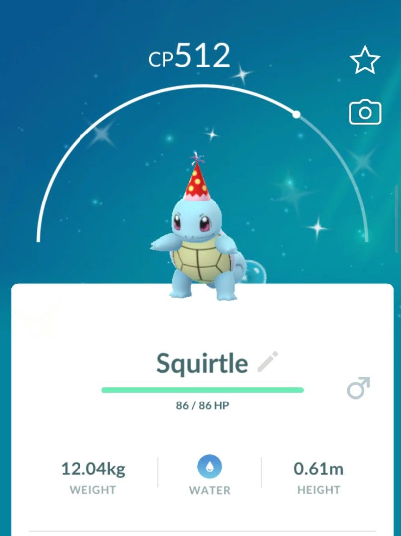 Shiny Costume| Shiny Squirtle Party Hat, Shiny Psyduck w/ float and BG ...