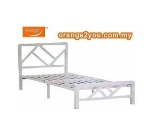 Single Bed Frame W. Folding Single Bed, Katil Besi,Katil Bujang,Bingkai ...