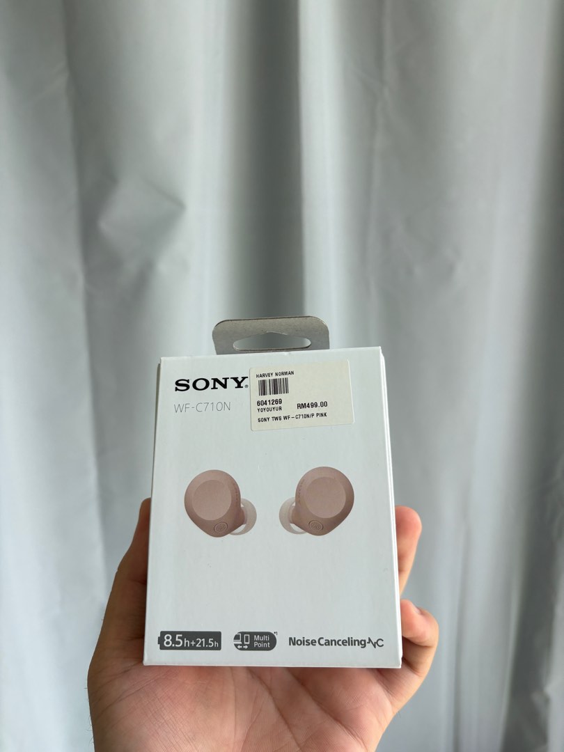 Sony WF-C710N Pink Noise Cancelling Earbuds, Audio, Earphones on Carousell