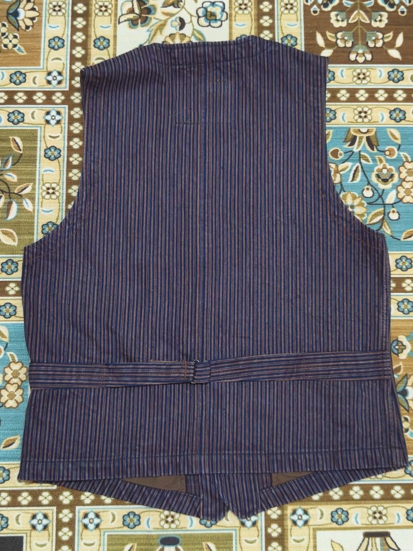 Studio D'Artisan Kaki Shibui Vest LIMITED EDITION MODEL Japan Sashiko ...