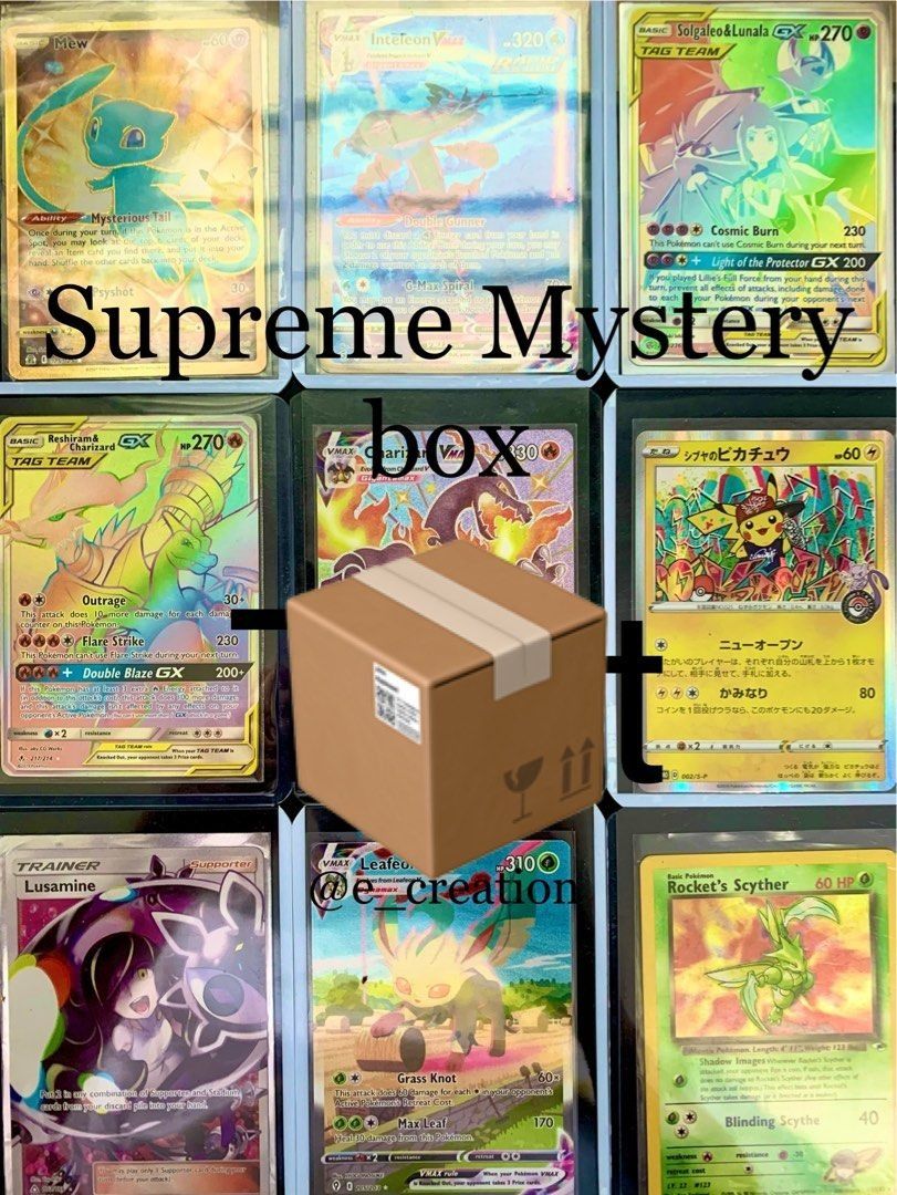 🔥🔥SUPREME POKEMON MYSTER BOX (CHANCE OF 2-3x VALUE 🎁🎁 )🔥🔥, Hobbies ...