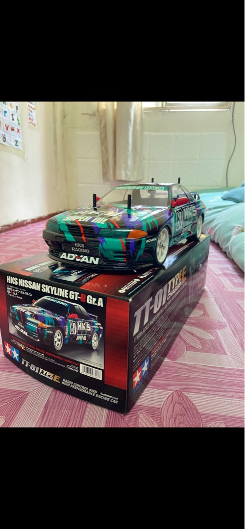 Tamiya 1/10 HKS Nissan Skyline GT-R Gr.A TT-01 Type E, Hobbies & Toys ...