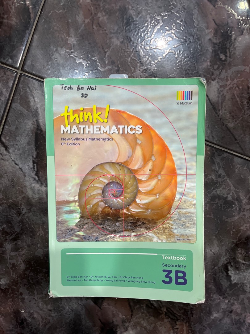 Think! Mathematics Textbook Secondary 3B, Hobbies & Toys, Books ...
