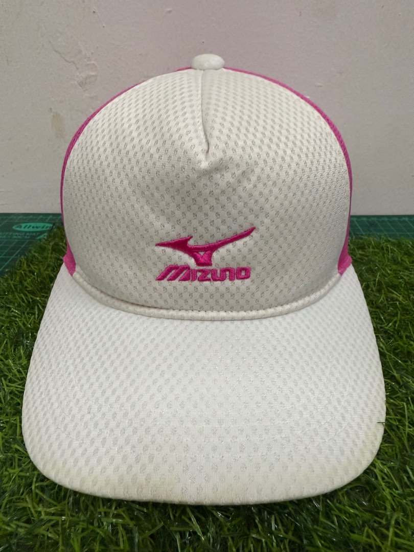 Topi Mizuno Mesh Cap Putih & Merah Jambu (Original Japan), Men's ...