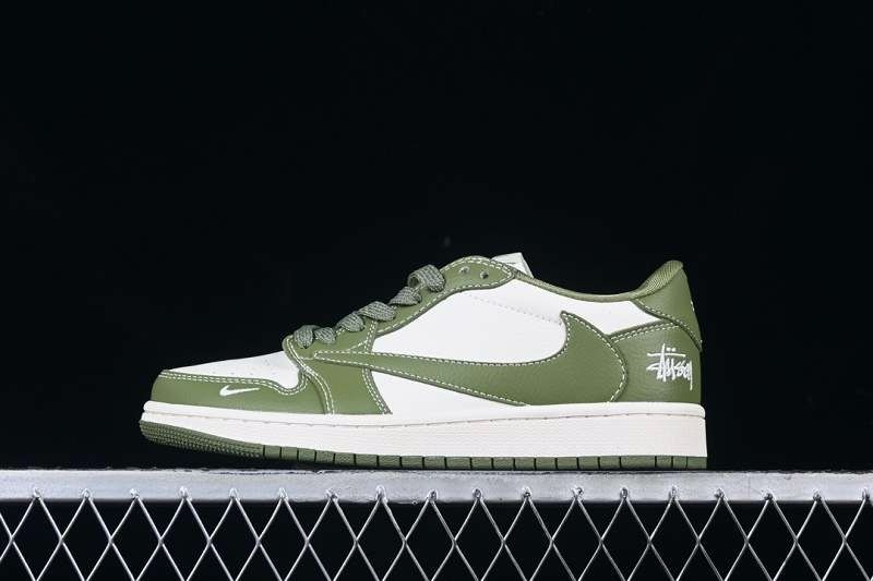 Travis Scott x Fragment Design x Air Jordan 1 Low OG SP AJ1 斯圖西聯名 青竹綠 低 ...