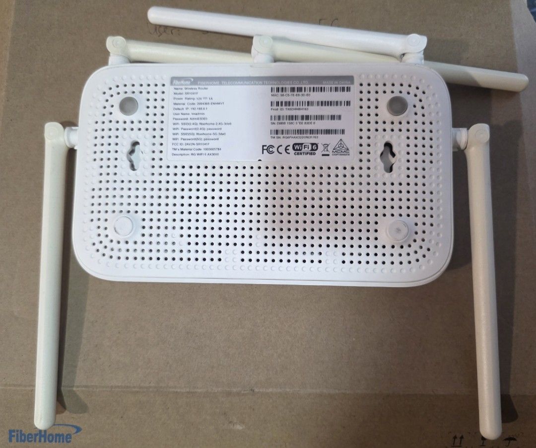 Unifi FiberHome Router, Computers & Tech, Parts & Accessories ...