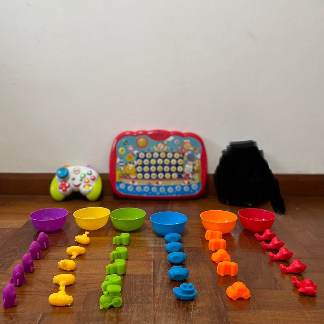 VTech & Fisher-Price Baby & Color and Shape sorting Toy Bundle, Babies ...