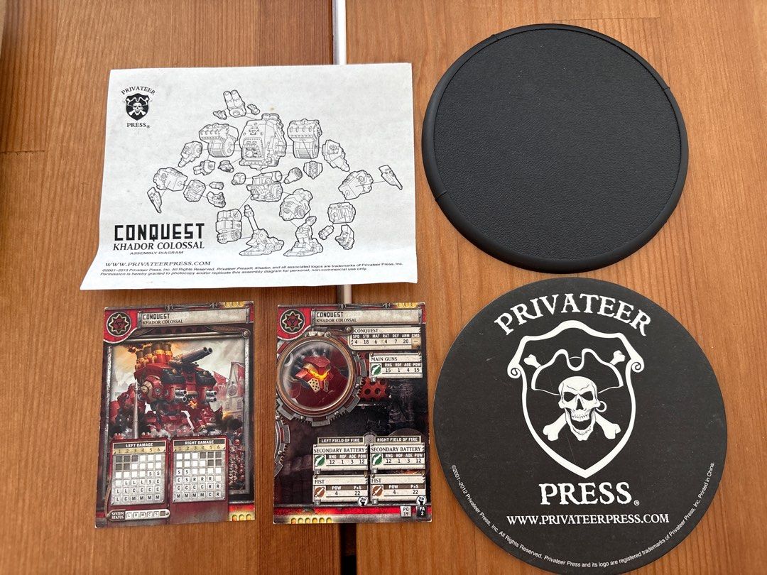 WarMachine Khador Conquest Colossal Miniature, Hobbies & Toys, Toys ...