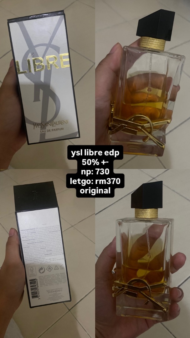 YSL LIBRE EDP ORIGINAL, Beauty & Personal Care, Fragrance & Deodorants ...