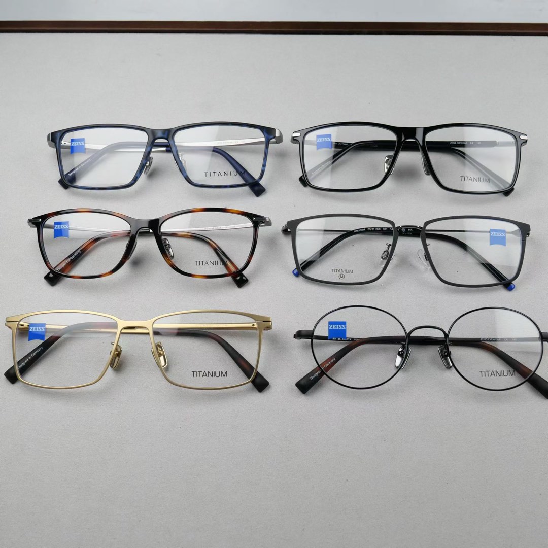 Zeiss 蔡司 titanium 鈦金屬 眼鏡 eyewear glasses, 男裝, 手錶及配件, 眼鏡 - Carousell