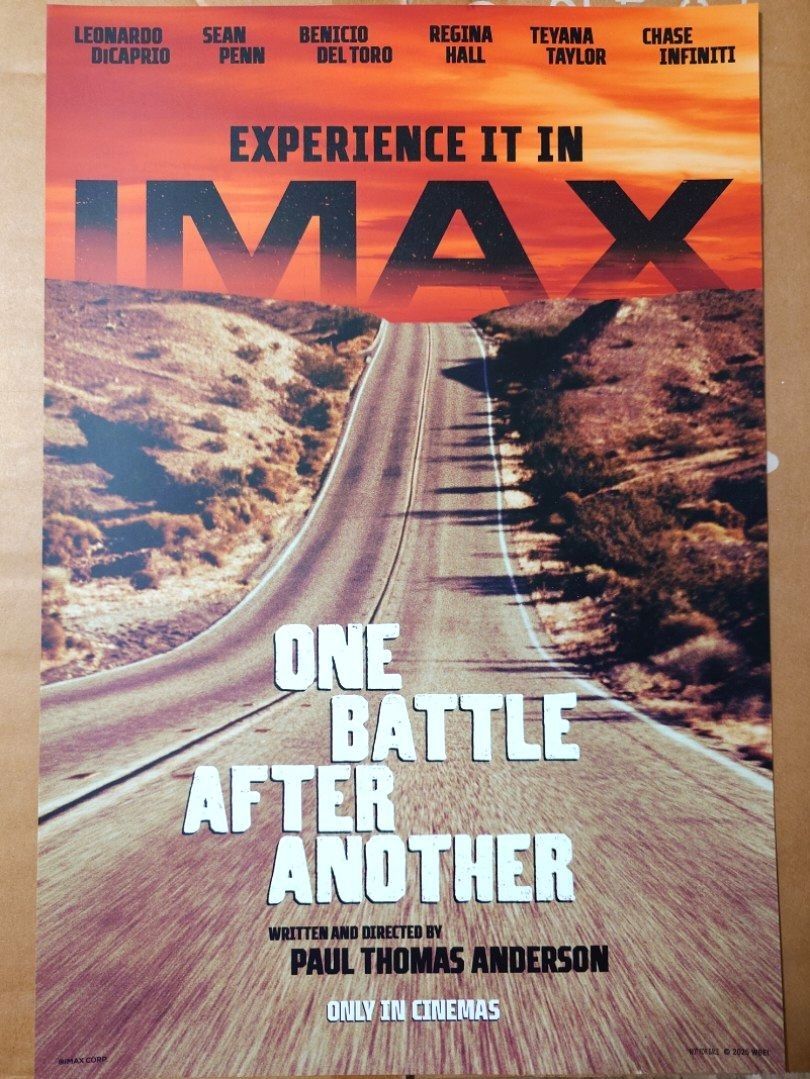 一戰再戰 One Battle After Another 特別場電影海報 戲飛 VIP screening Poster and ...