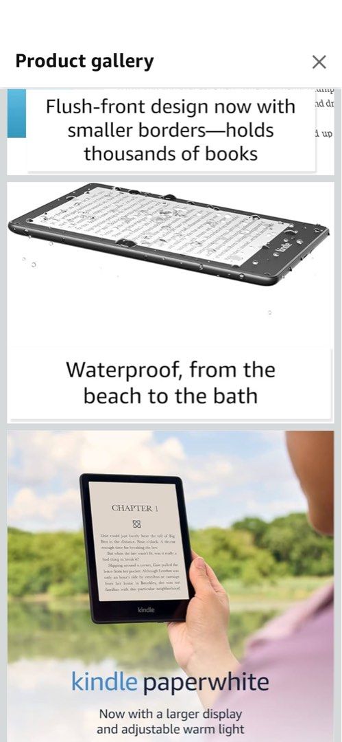 Amazon Kindle Paperwhite 11th Gen (8 GB) - with a 6.8" display and ...