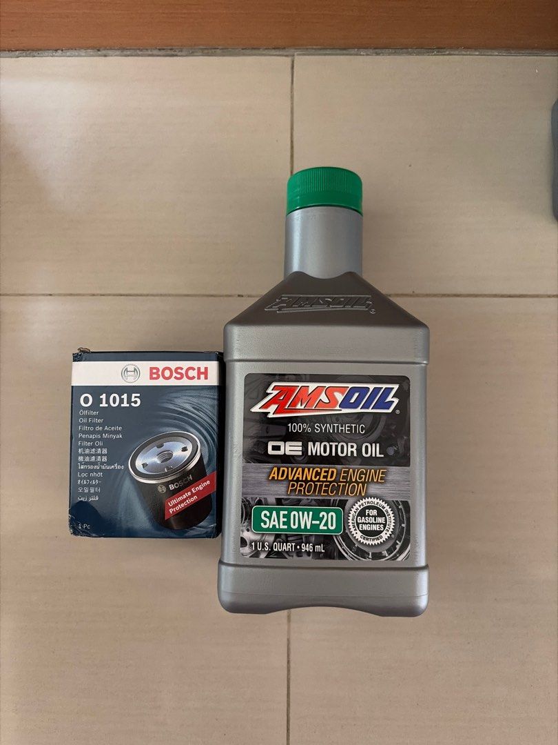 Amsoil oe 0w20 with oil filter for Honda, Car Accessories, Car ...