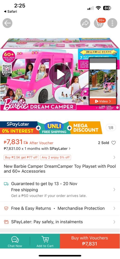 Barbie Dream Camper Playset with Accessories, Hobbies & Toys, Toys ...