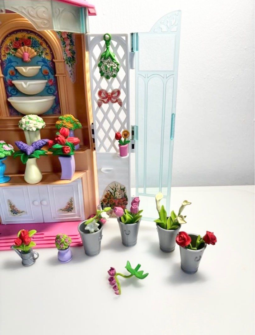 Barbie Flower Shop Playset, Hobbies & Toys, Toys & Games on Carousell
