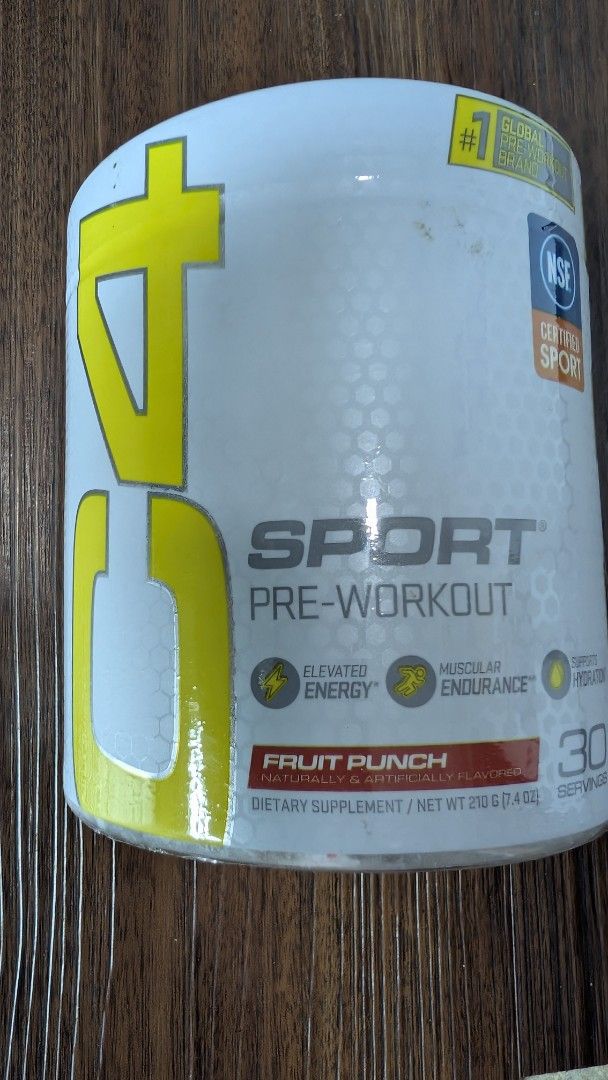 C4 Sport Pre-Workout - Fruit Punch (sealed), Health & Nutrition, Health ...