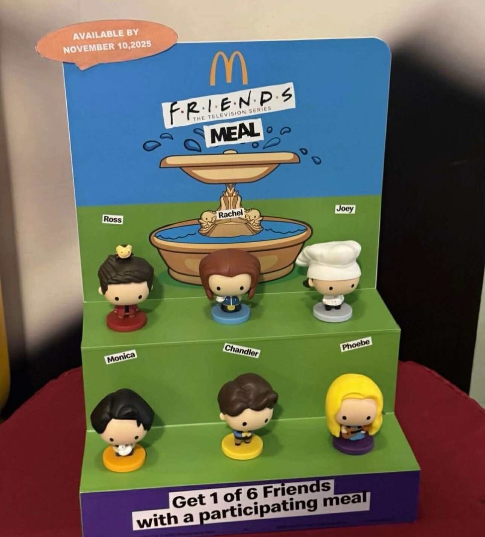 COMPLETE SET McDonald's Friends Happy Meal Toys, Hobbies & Toys, Toys ...