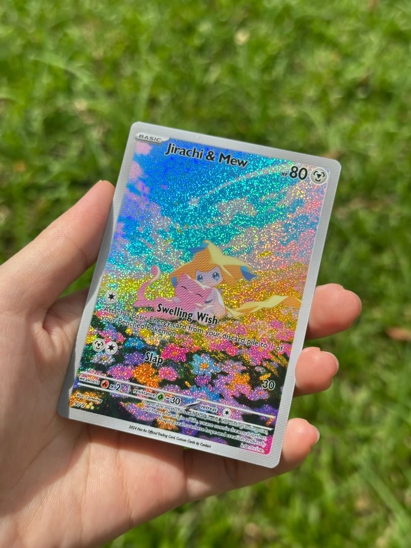 Custom Jirachi Mew Proxy Pokémon TCG card Cuddle Series Cardart ...
