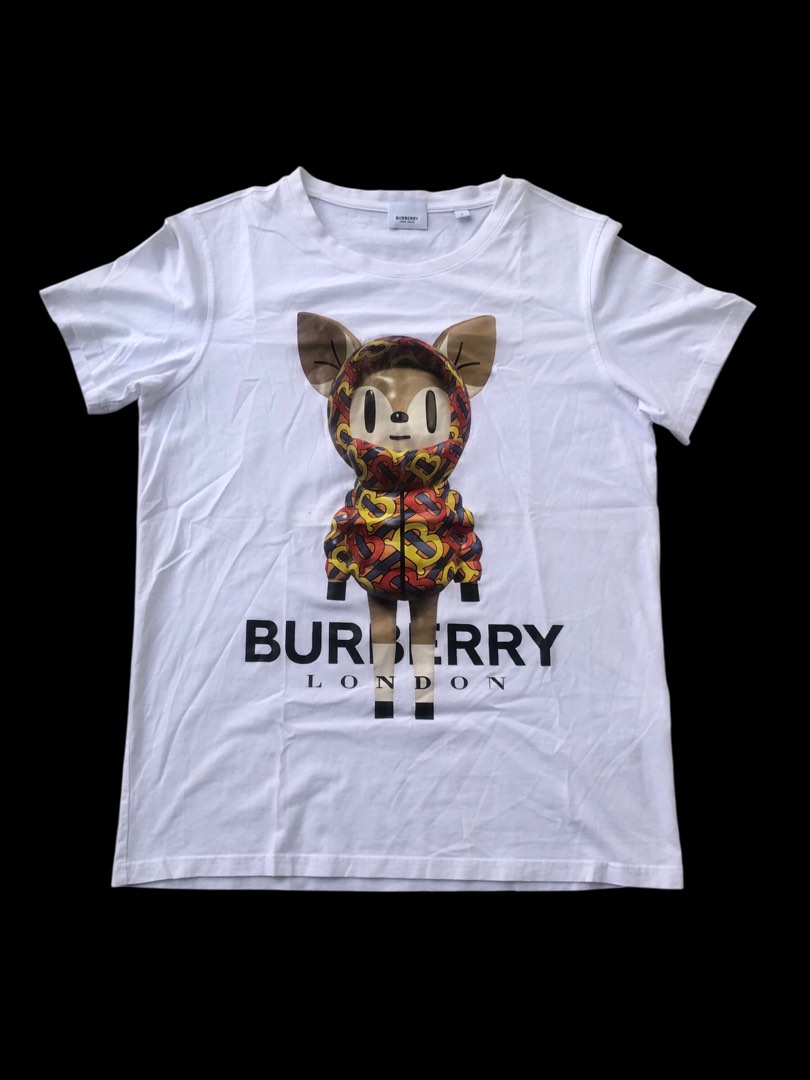 🔥Cute BURBERRY LONDON Cartoon Basic Graphics Brand Designer Luxury T ...