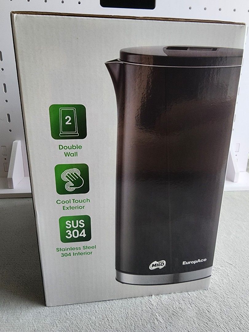 Europace 1.7L Electric Kettle Milo Collab Double Wall Stainless Steel ...