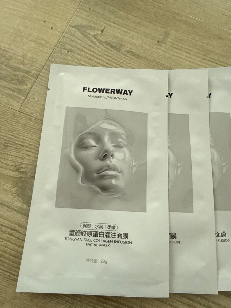 Flowerway Tongyan Face Collagen Infusion Facial Mask, Beauty & Personal Care, Face, Face Care ...