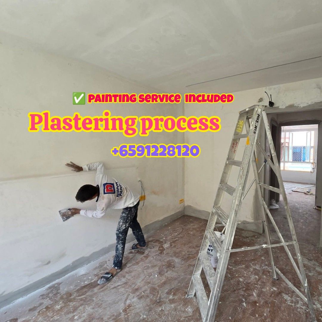 Full plastering service/touch up plastering service/whole house painting service/resale house ...