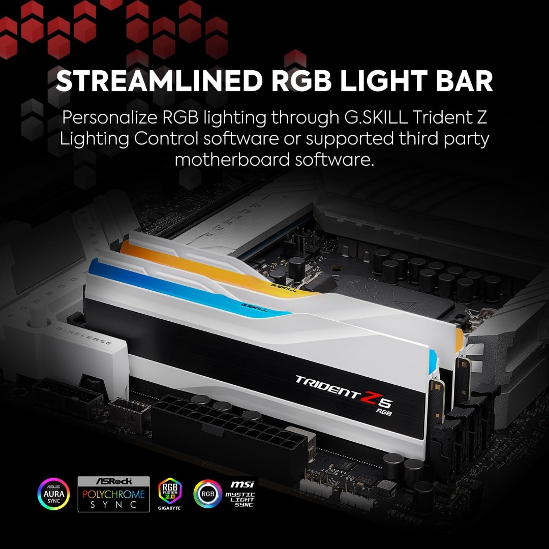 g.skill Trident Z5 RGB DDR5-7600 CL38-48-48-121 1.35V 48GB (2x24GB ...