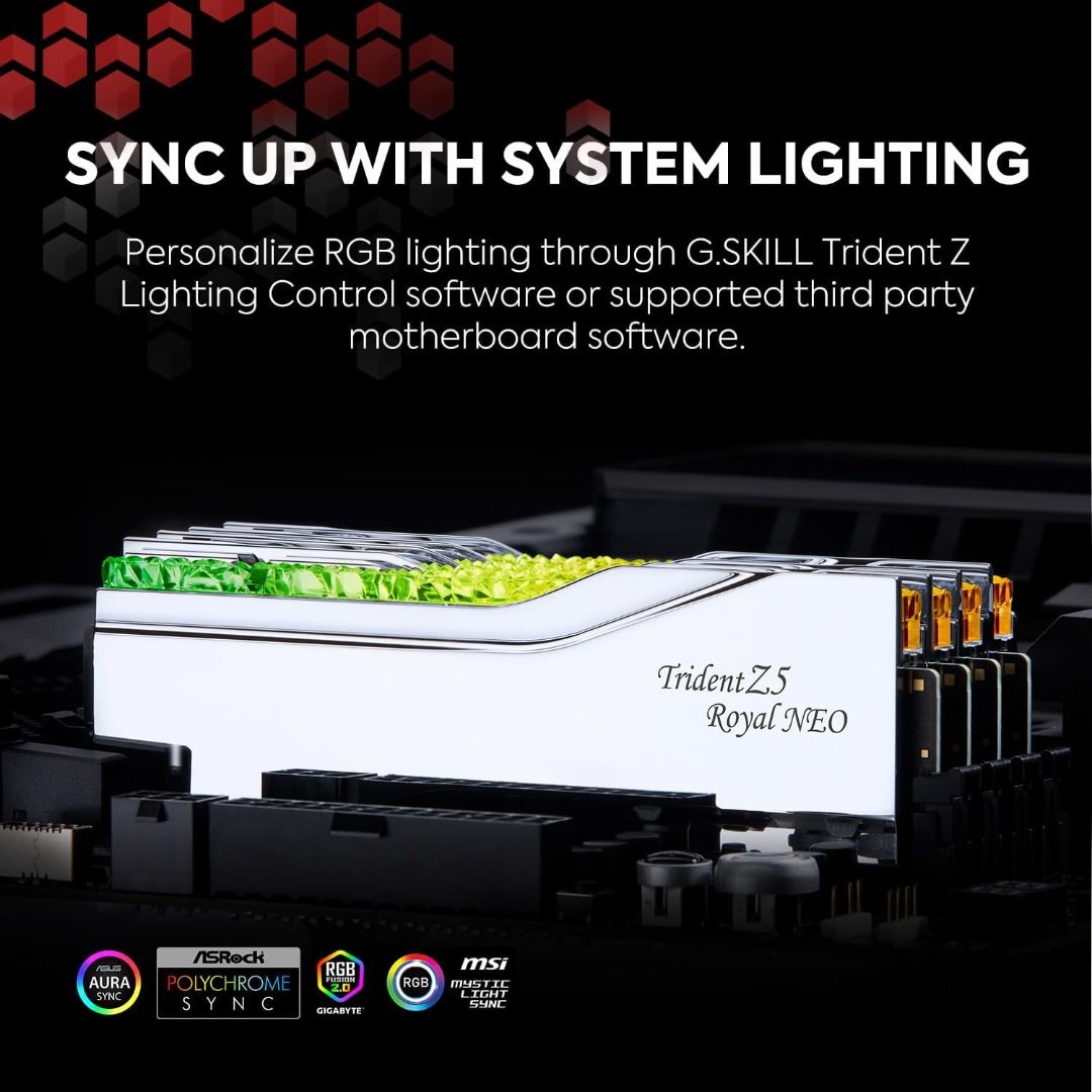 g.skill Trident Z5 Royal Neo DDR5-6000 CL26-36-36-96 1.45V 48GB (2x24GB ...