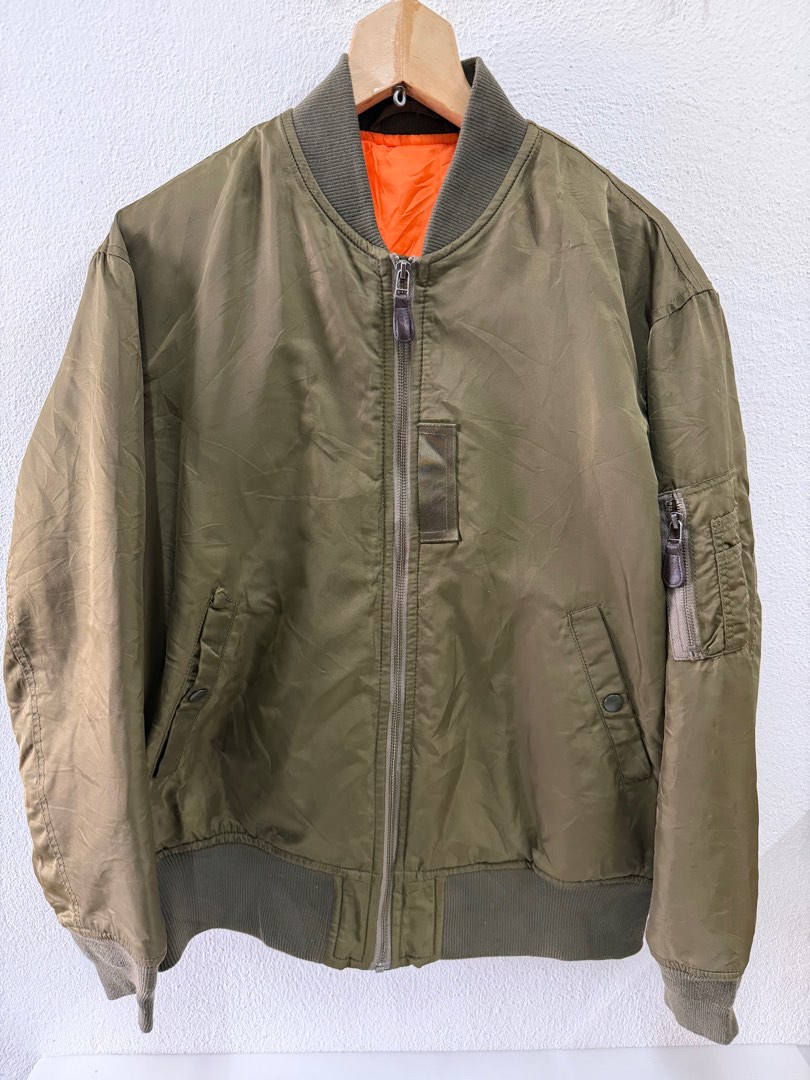 GU Bomber Flight Jacket, Men's Fashion, Coats, Jackets and Outerwear on ...