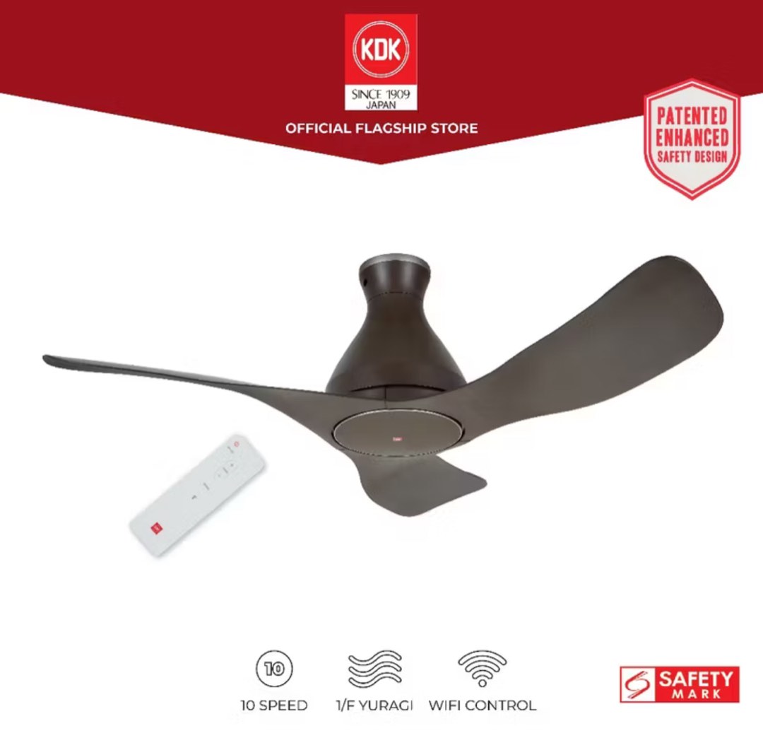 KDK Ceiling Fan E48HP (120cm), Furniture & Home Living, Lighting & Fans ...