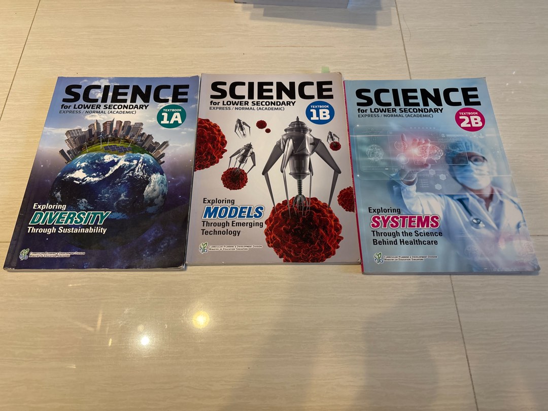 Lower Secondary Science Textbooks 1A, 1B, 2B, Hobbies & Toys, Books ...