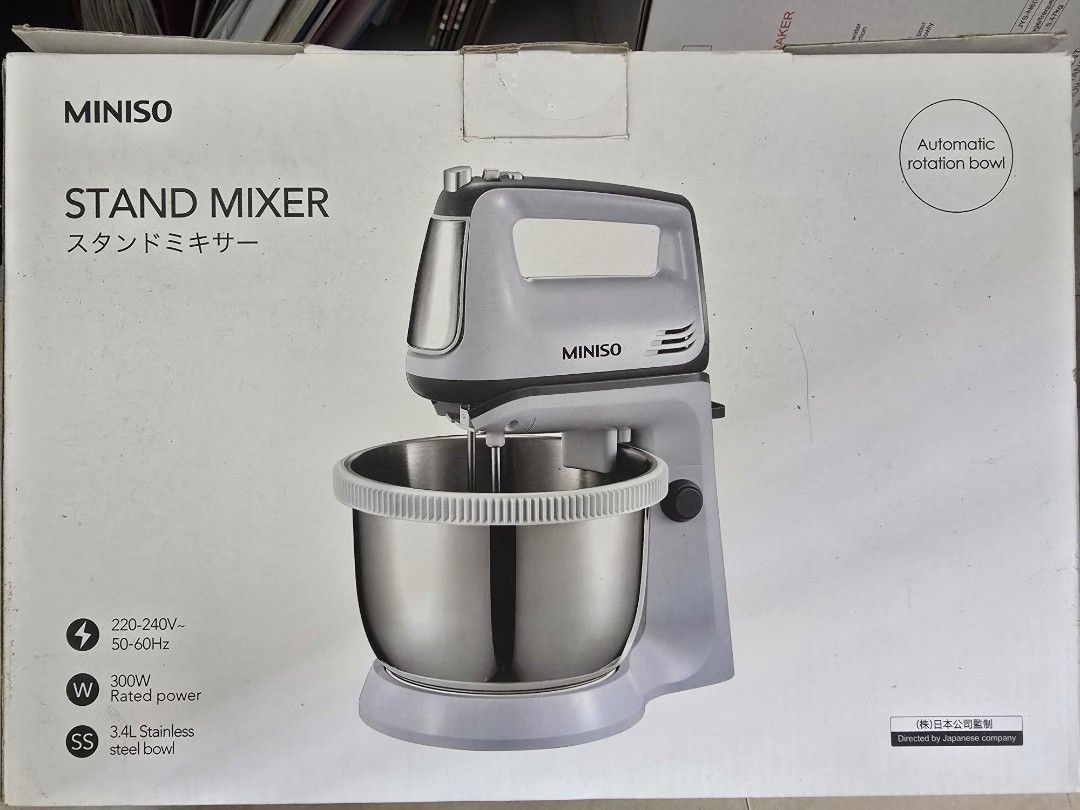 Miniso Stand Mixer with Automatic Rotation Bowl, TV & Home Appliances ...