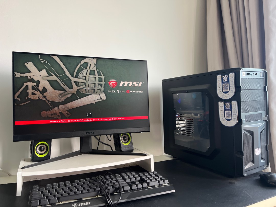 MSI Gaming PC Setup - Monitor, CPU, Computers & Tech, Desktops on Carousell