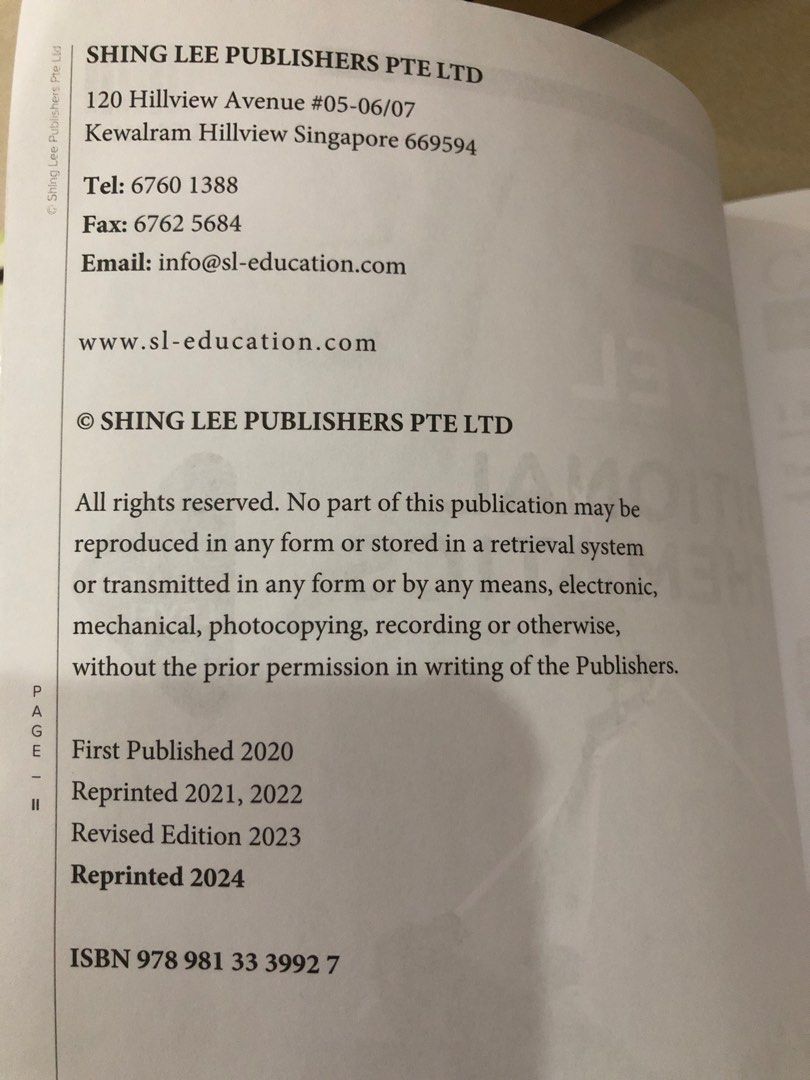 O Level Additional Mathematics Achiever Textbook, Hobbies & Toys, Books ...