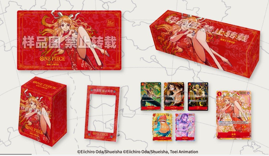 One Piece Card Game Chinese Nami 1st Anniversary Set, Hobbies & Toys ...