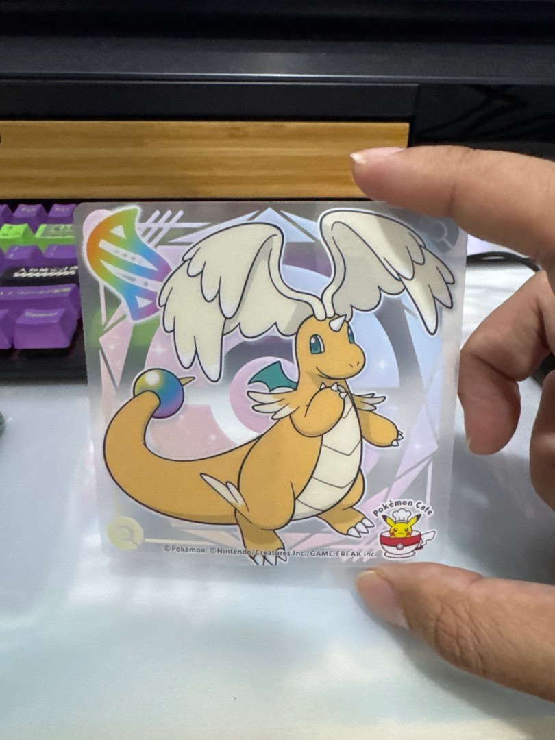 Pokémon Cafe Mega Dragonite Coaster, Hobbies & Toys, Toys & Games on ...