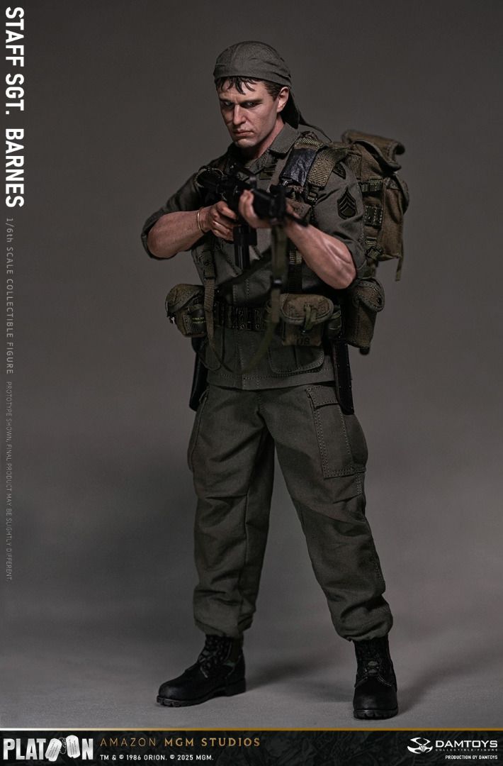 【Pre-order 6 Dec / Q2-26 香港郵政易寄取包郵】 1/6 DAMTOYS DMS045 野戰排 越戰美軍-巴恩斯中士 ...