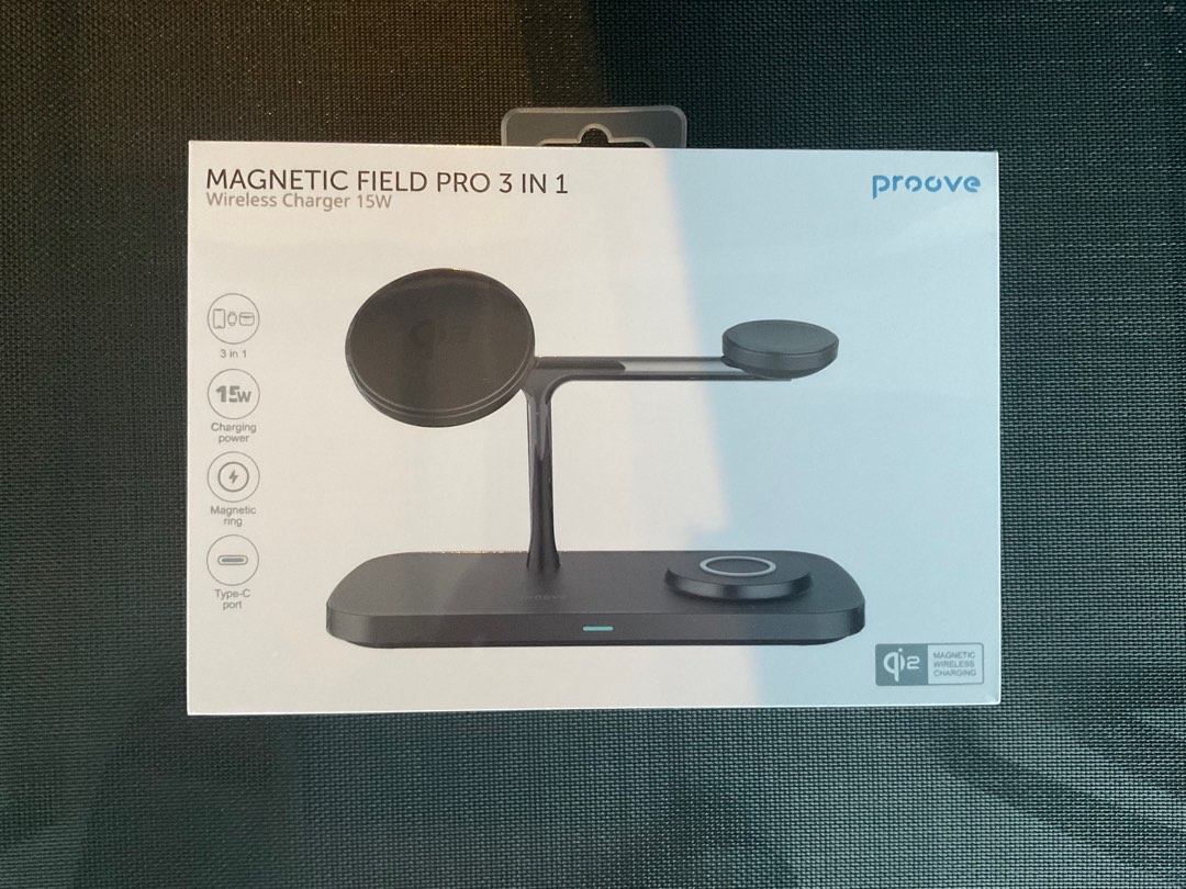 Sealed Proove Magnetic Field Pro 3-in-1 Wireless Charger, Mobile Phones ...