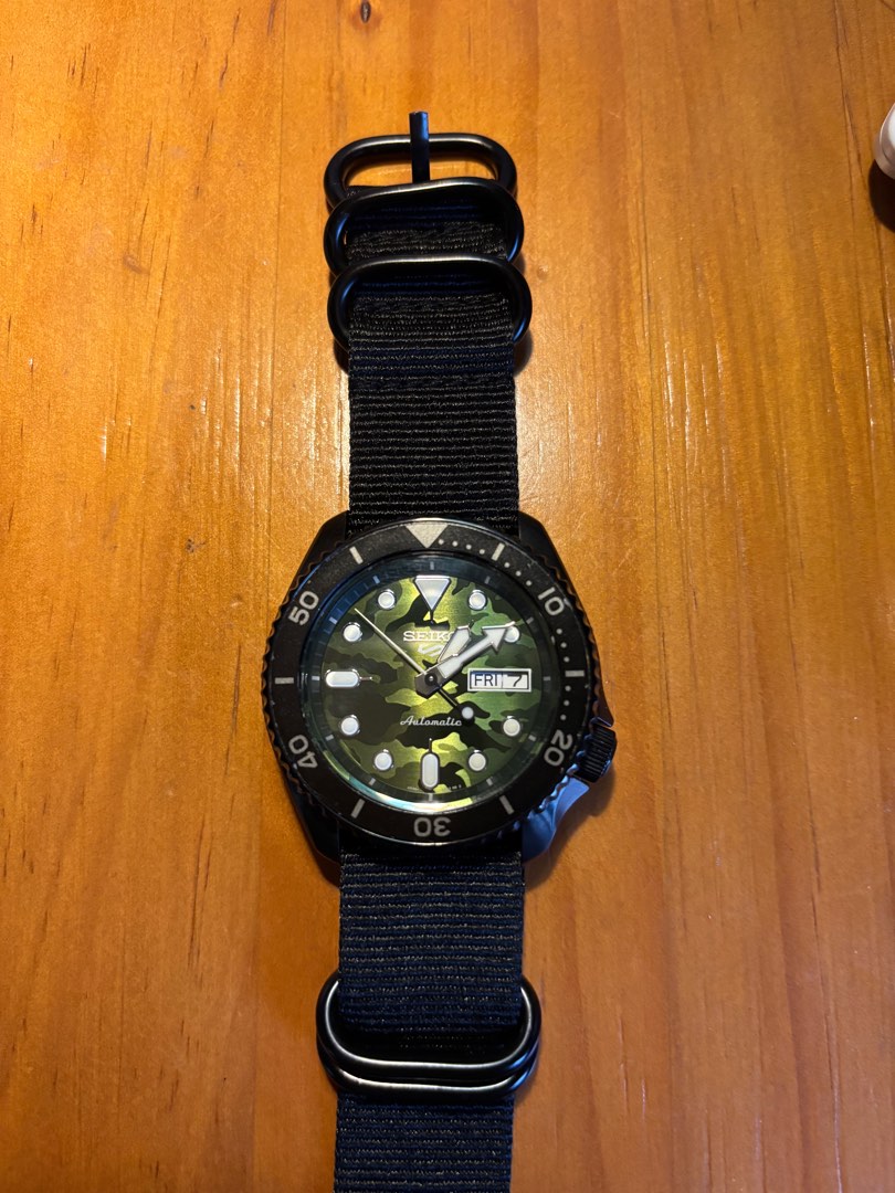 Seiko 5 Sports Camo Dial Automatic Watch, Men's Fashion, Watches ...