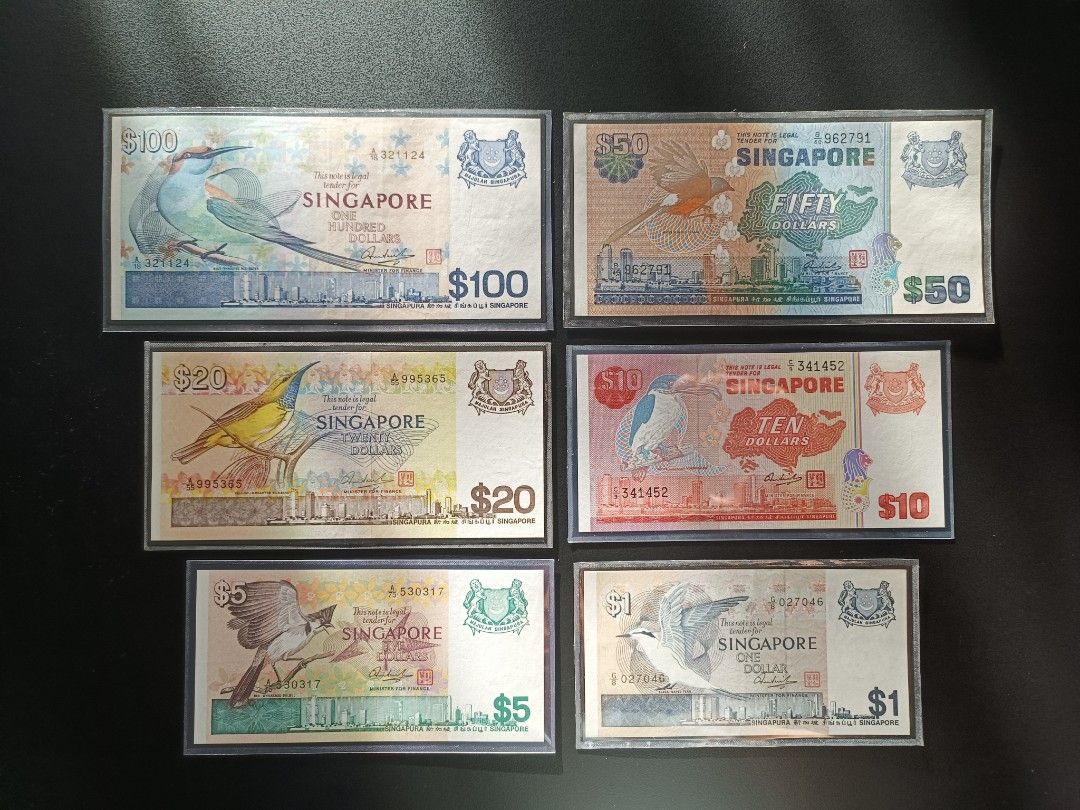 Singapore Bird Series Banknotes - Complete Set, Hobbies & Toys ...