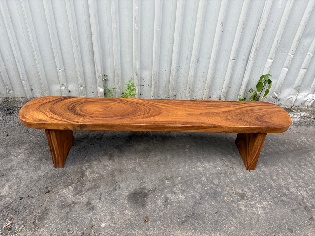 Suar wood bench 2000mm, Furniture & Home Living, Furniture, Chairs on ...