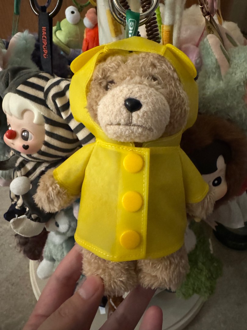 Pop mart Ted2 Teddy Bear in Yellow Raincoat, Hobbies & Toys, Toys ...