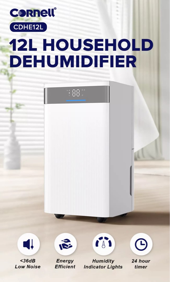 USED ONCE only - brand new cornell 12L dehumidifier, TV & Home ...
