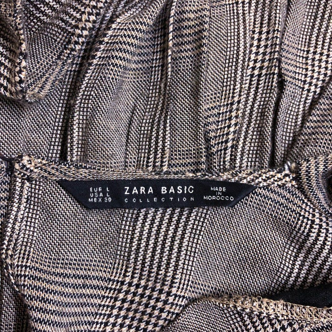 ZARA CHECKERED BLOUSE 🎀, Women's Fashion, Dresses & Sets, Dresses on ...