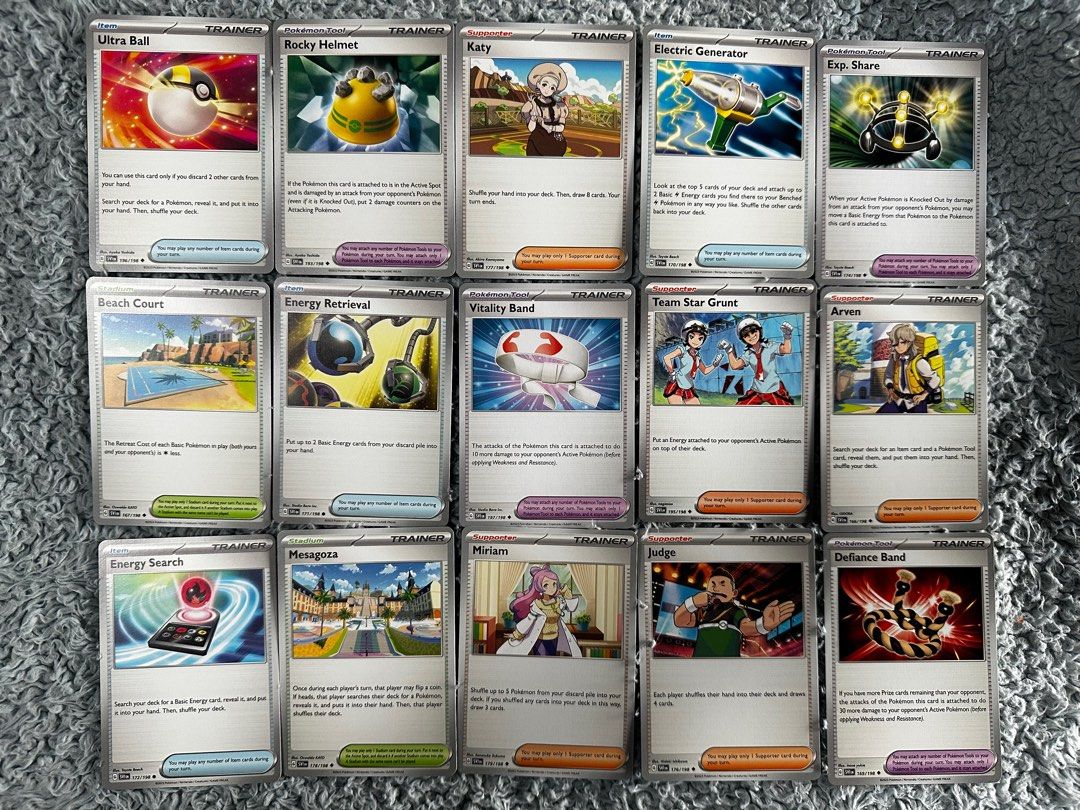 $0.70 Playable Pokemon Trainer/Item Cards Surging Sparks Paldea Evolved ...