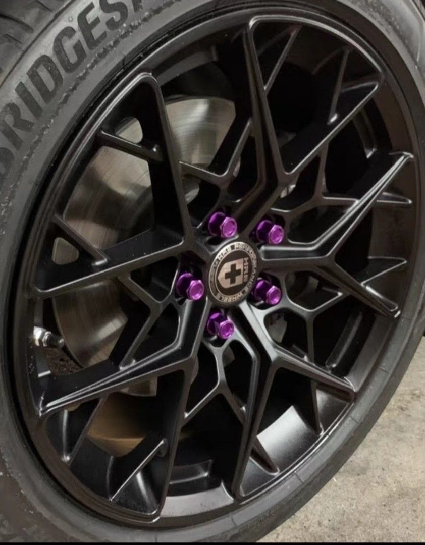 🛞🇩🇪🇪🇺 Benz BMW Audi VW 螺絲盒裝 purple EURO RAYS LUG BOLT PURPLE, 汽車配件, 車軚 ...