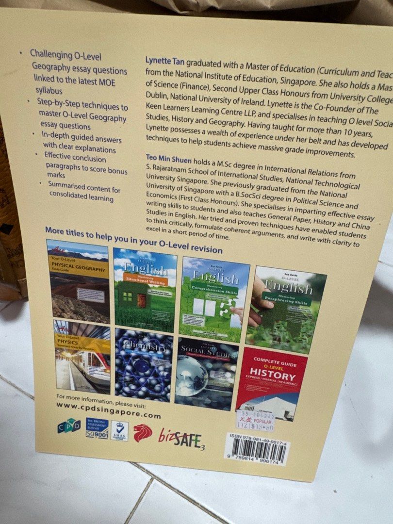 Ace Your O-Level Human Geography Essay Guide, Hobbies & Toys, Books ...