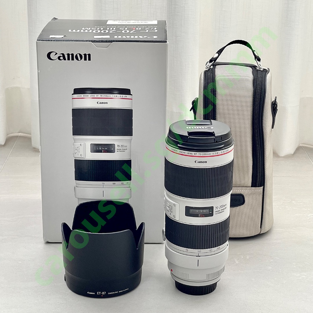Almost New! Canon EF 70-200mm f/2.8L IS III USM Telephoto Lens White ...