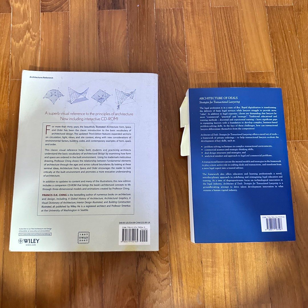 Architecture Books - Form, Space, and Order & Architecture of Deals ...