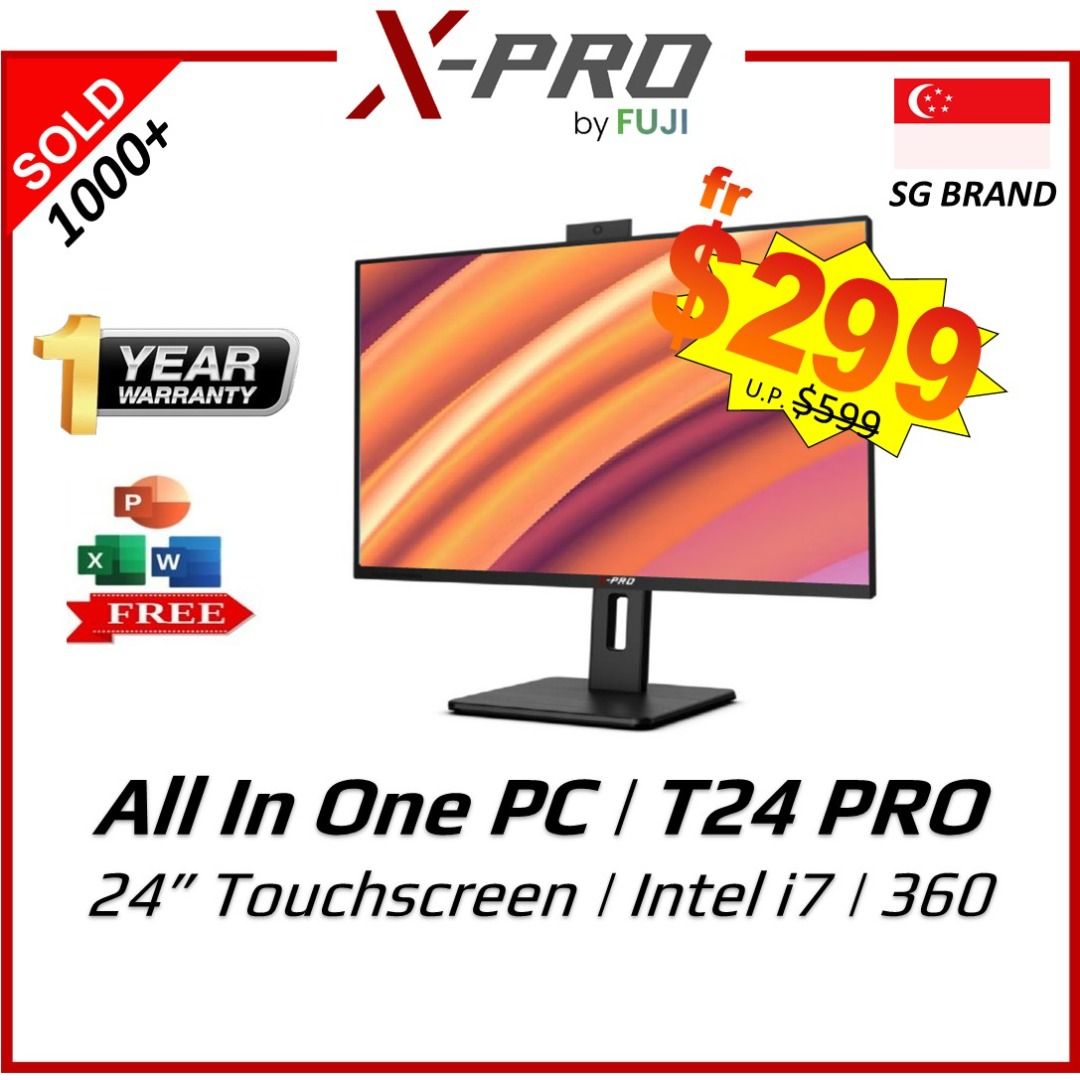 Brand New XPro All In One PC - T24 PRO - Touch Screen - 360 Swivel - 24 ...